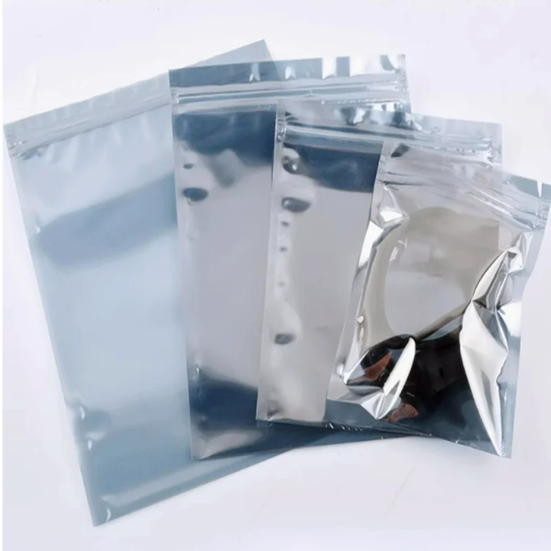 100PCS Customized anti-static self sealing bag semi transparent ...