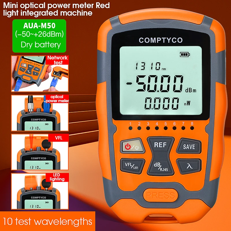 COMPTYCO-AUA-M50-Mini-4-in-1-Multifunction-Optical-Power-Meter-Visual ...