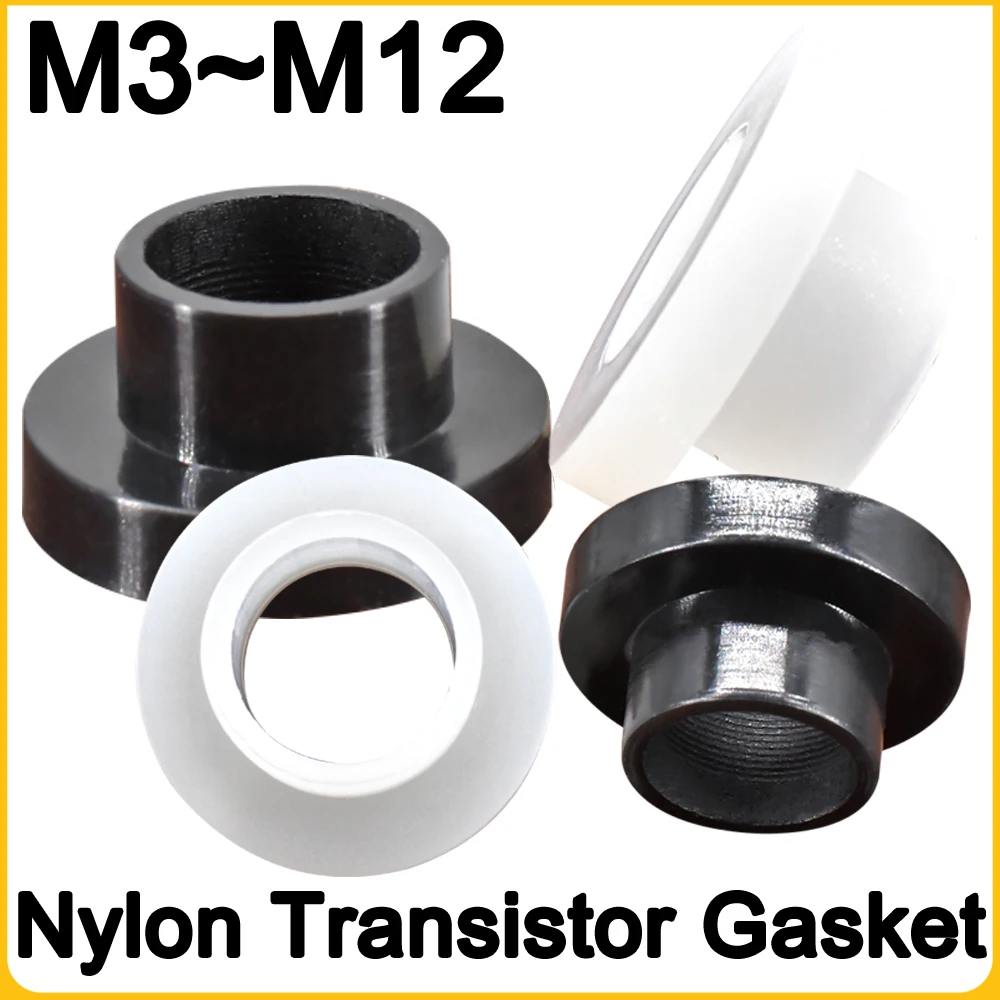 T-shaped-Nylon-Washer-Plastic-Dimple-Screw-Bushing-Insulating-Grain-T ...
