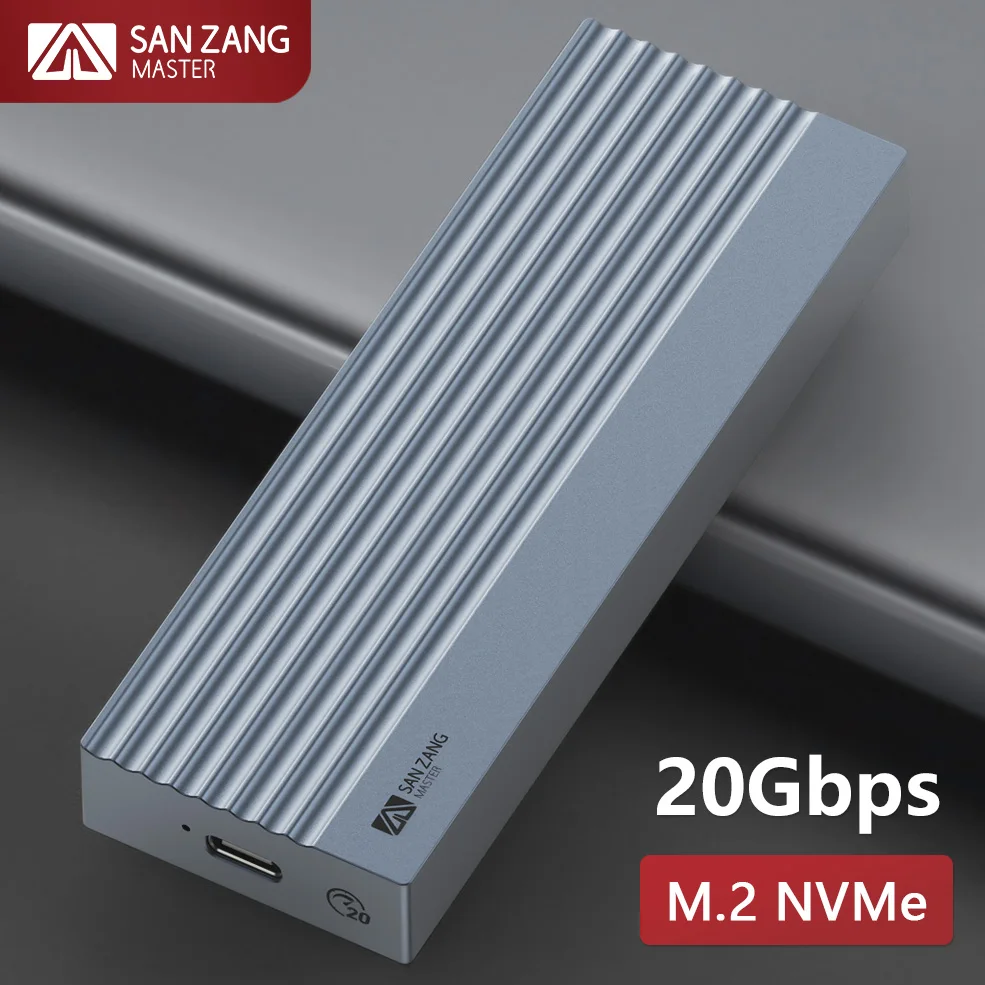 SANZANG-M-2-NVMe-SSD-Enclosure-20Gbps-USB-3-0-Type-C-PCIe-HD-External ...