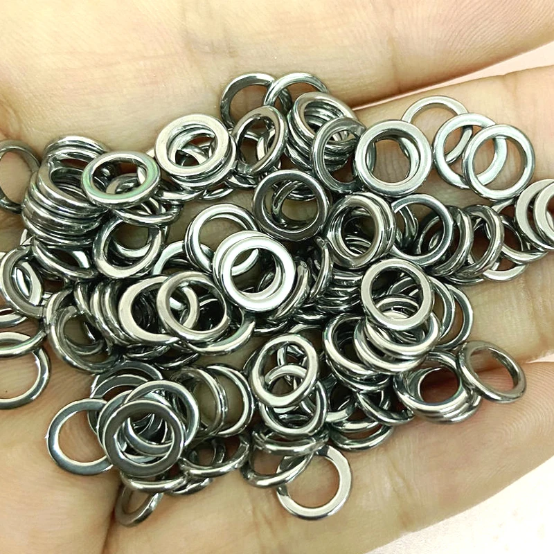TAKEDO-50PCS-Bag-304-Stainless-Steel-Seamless-Single-Lap-Circle-Solid-Ring-Fishing-Accessories ...
