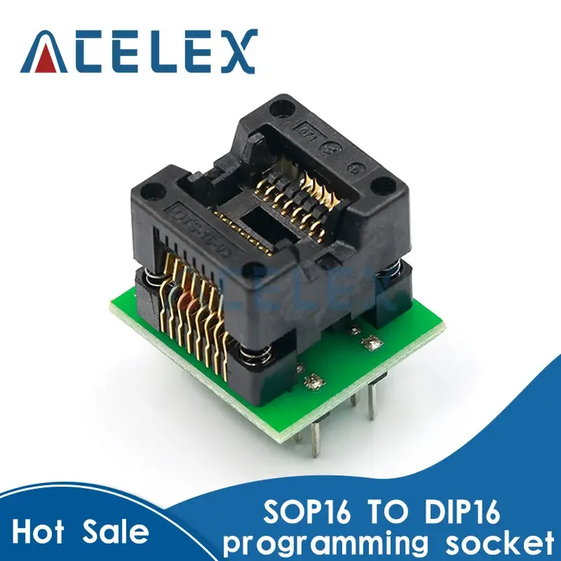 SOP16-TO-DIP16-SOP16-turn-DIP16-SOIC16-to-DIP16-IC-socket-Programmer ...