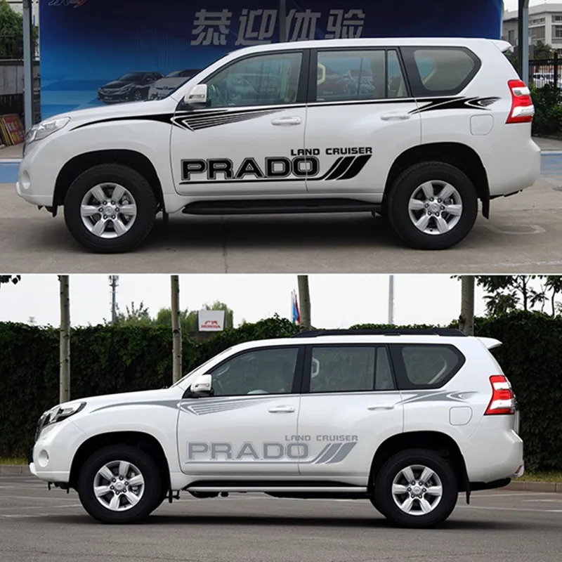 For-Toyota-Prado-150-120-Accessories-Car-Door-Side-Stickers-Auto ...