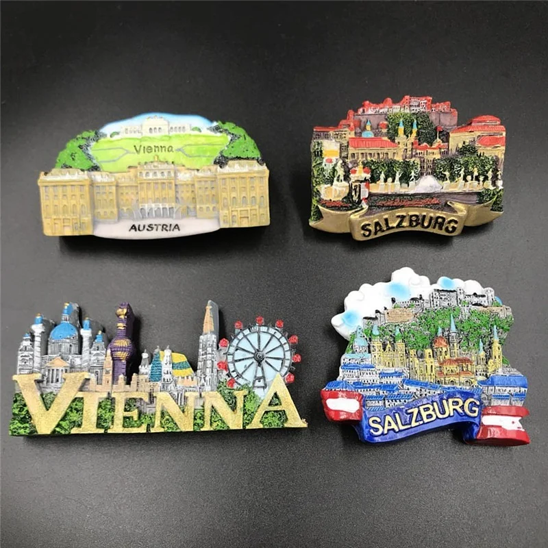 Souvenir Fridge Magnets Austria | Resin Austria Souvenir Magnets - Hot ...