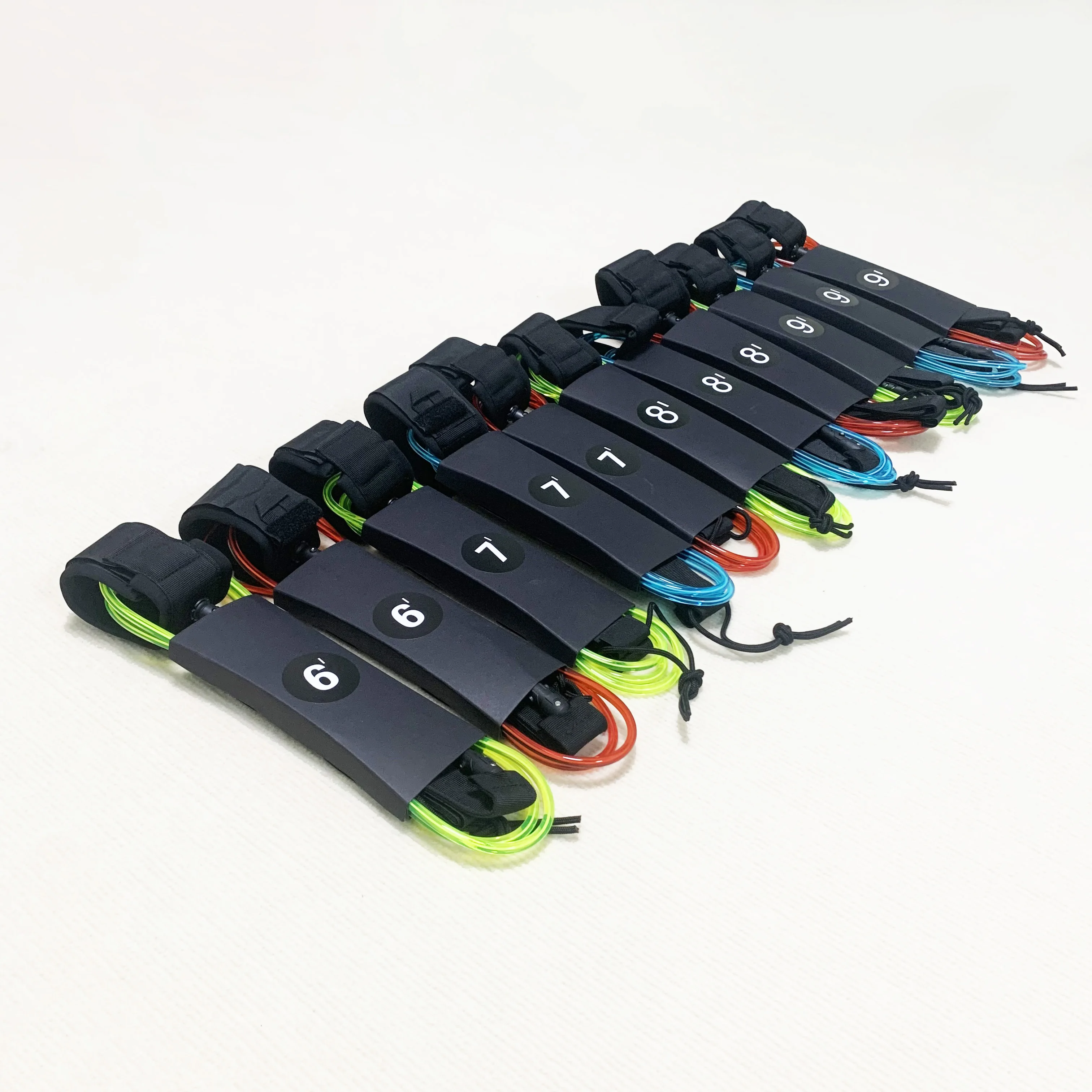 6/7/8/9/10 Feet 7mm Surfboard Leashes TPU Surfing Leash SUP Paddle ...