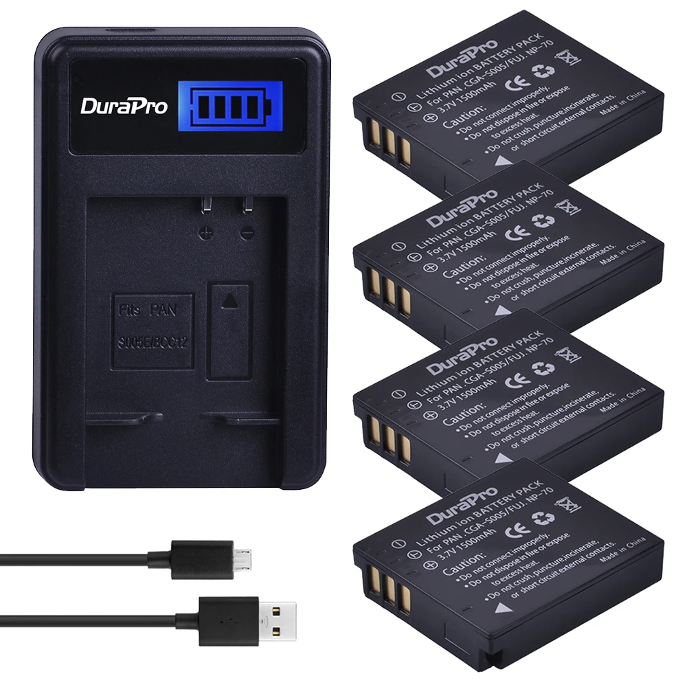 DuraPro-CGA-S005-CGA-S005-Battery-LCD-USB-Charger-for-Panasonic-Lumix ...