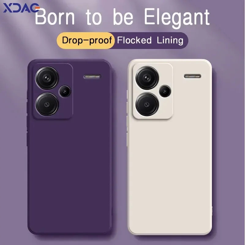 Square-Liquid-Silicone-Mobile-Case-for-Xiaomi-Redmi-Note-13-Pro-Plus ...