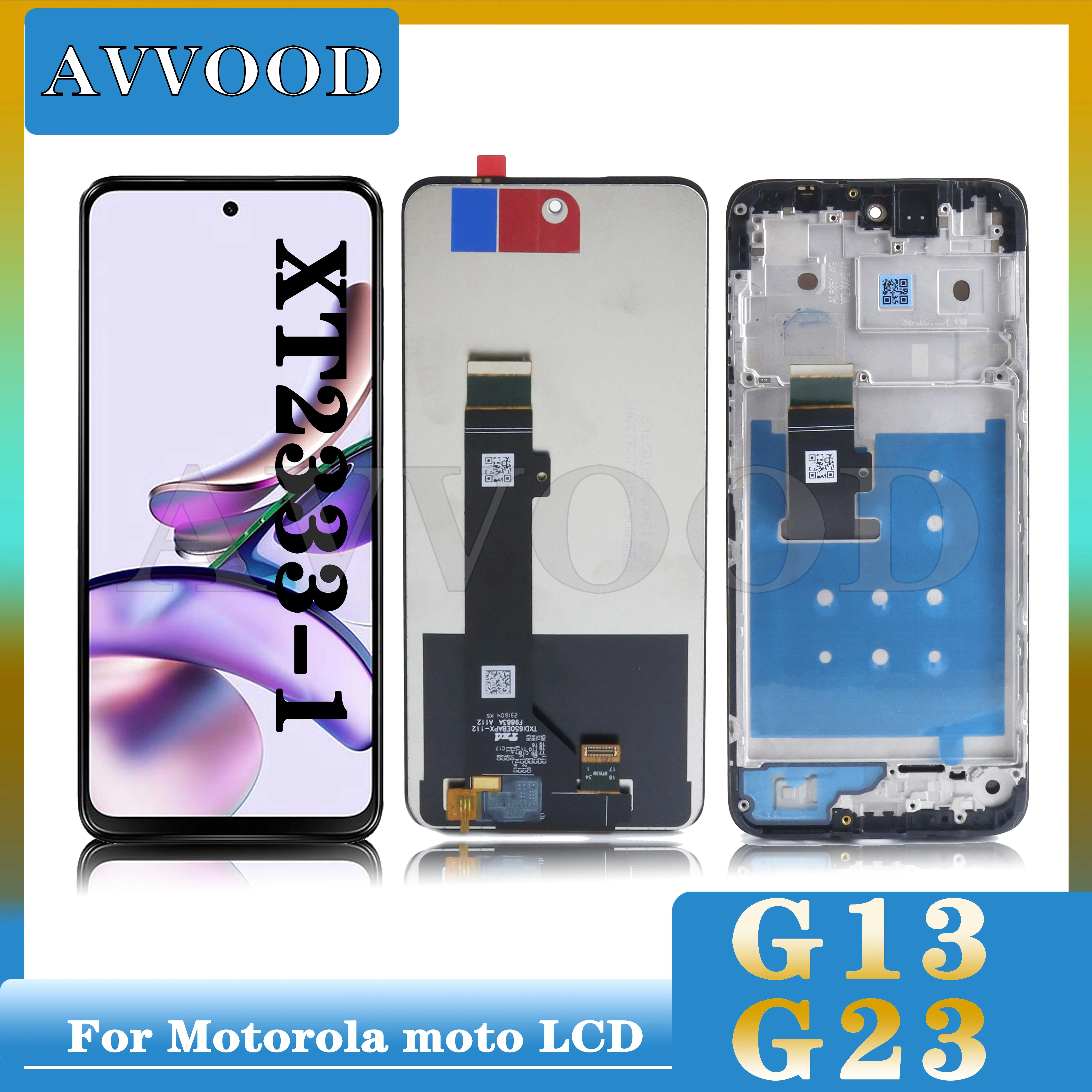 AMOLED 6.5"LCD For Motorola Moto G13 G23 LCD XT2333-1Display Screen ...