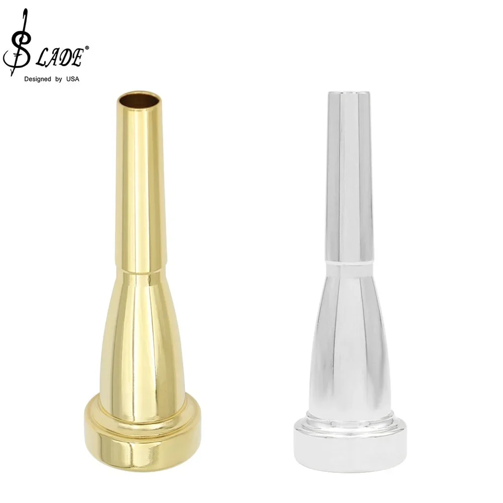 SLADE-Trumpet-Mouthpiece-3C-Size-Professional-Copper-Alloy-Gold-Silver ...