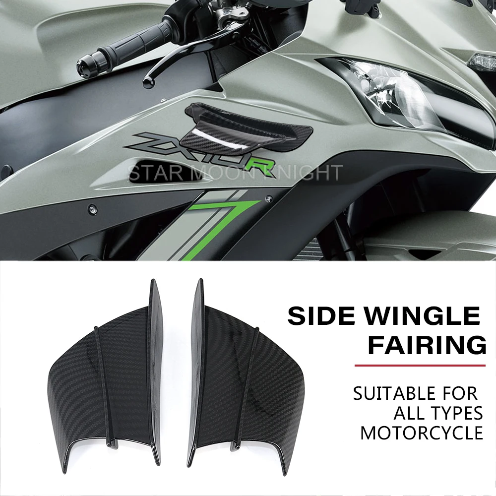 Fairing-Side-Winglet-Aerodynamic-Wing-Deflector-Spoiler-For-Kawasaki ...