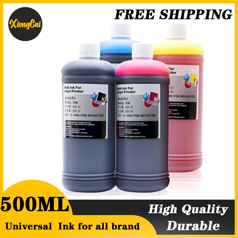 500ML Universal Compatible Black Refill Ink Cartridge For HP For Epson ...
