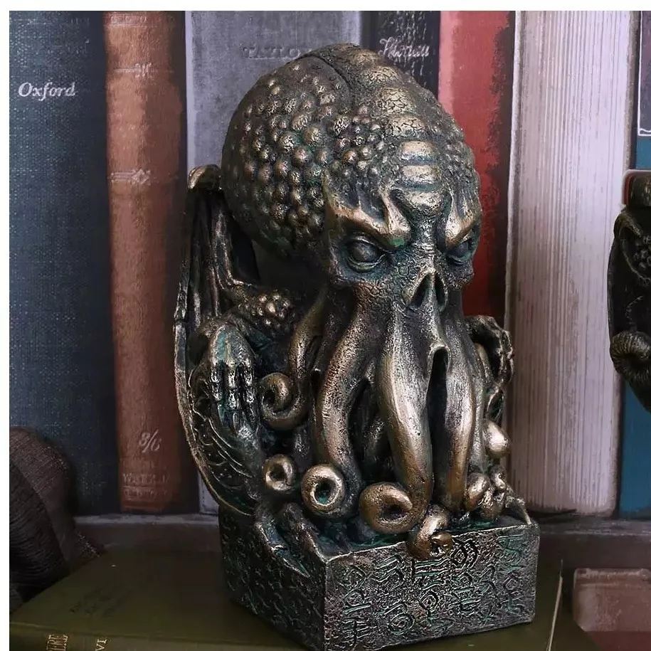 Cthulhu-Skull-Mythical-Statue-Vintage-Octopu-Sculpture-Gothic-Home ...