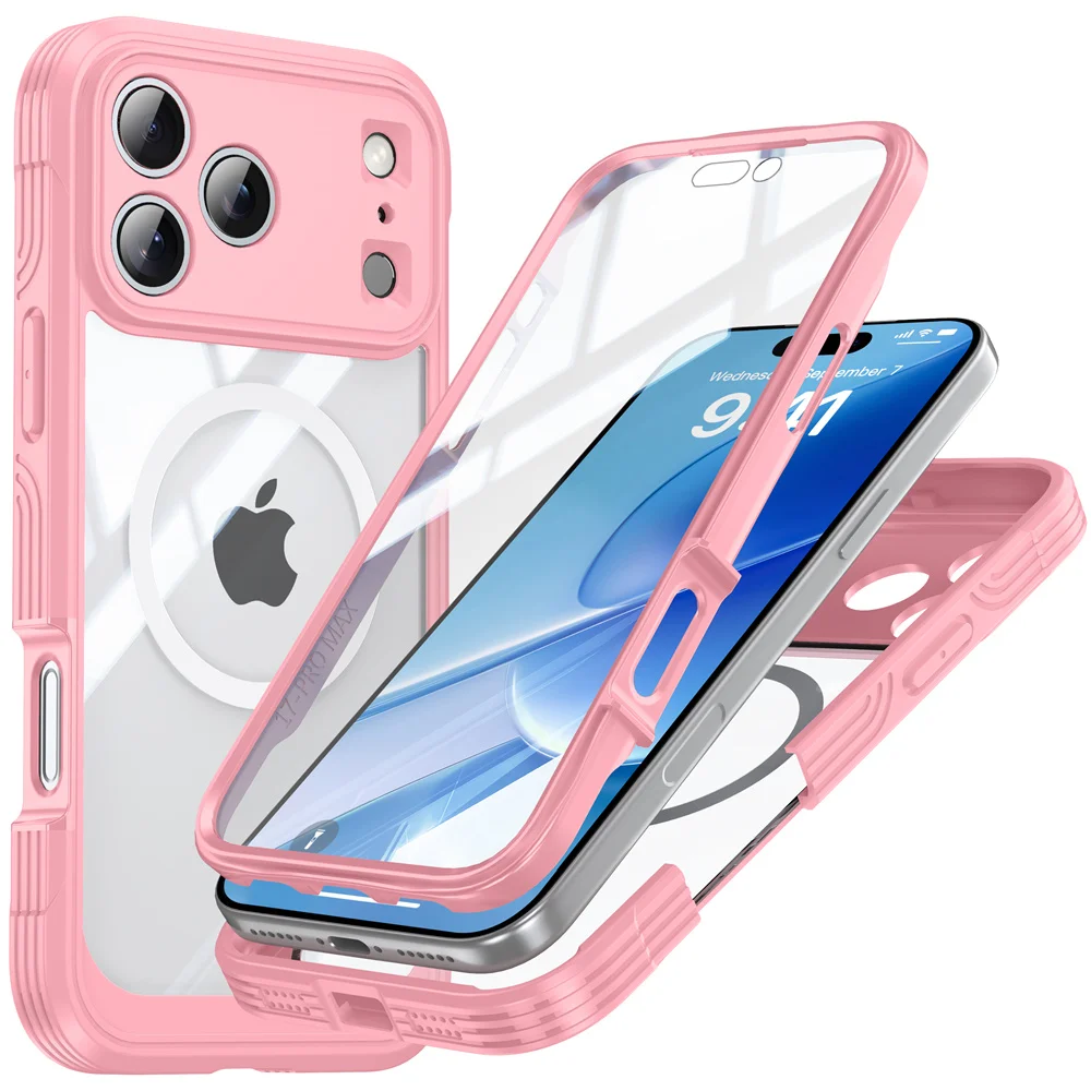 360° Full Body Protector Phone Case for iPhone 17 16 15 Pro Max 16e ...