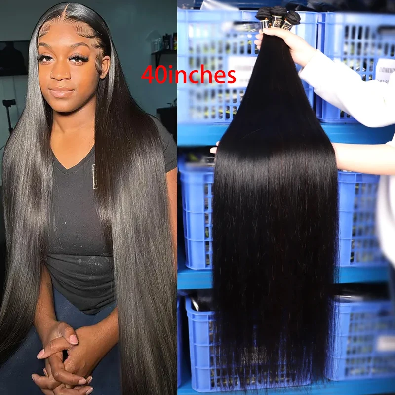 40Inch-Straight-Bundle-Brazilian-Hair-Bundles-Straight-Human-Hair-Weave-Bundles-Virgin-Hair ...