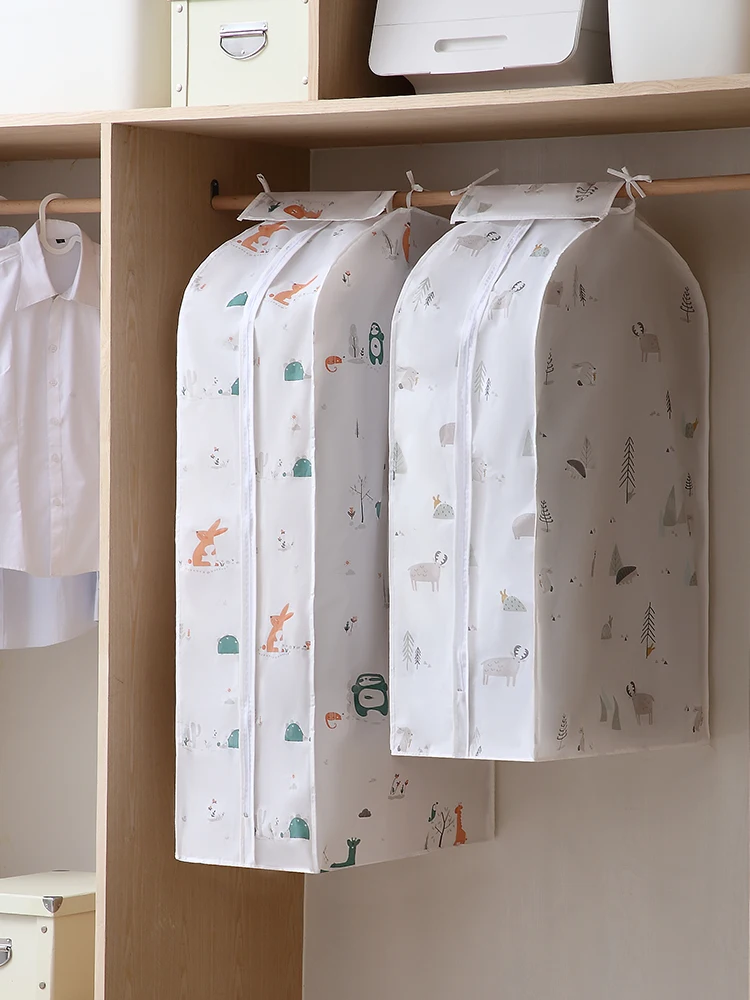 Dustproof Cloth Cover Bags Clothing Dust Cover Transparent Wardrobe ...