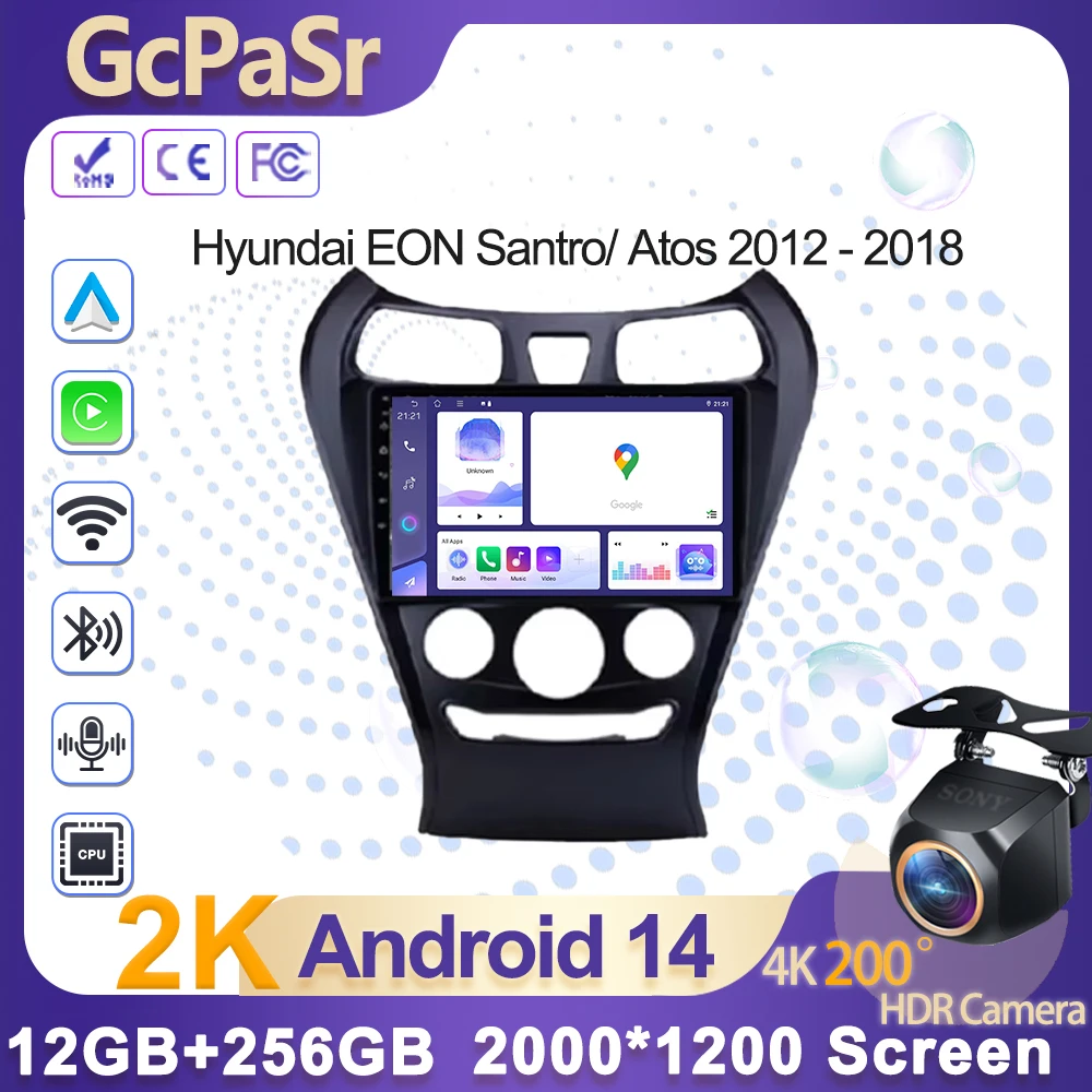 Car Radio Autoradio for Hyundai EON Santro/ Atos 2012 Multimedia Player ...