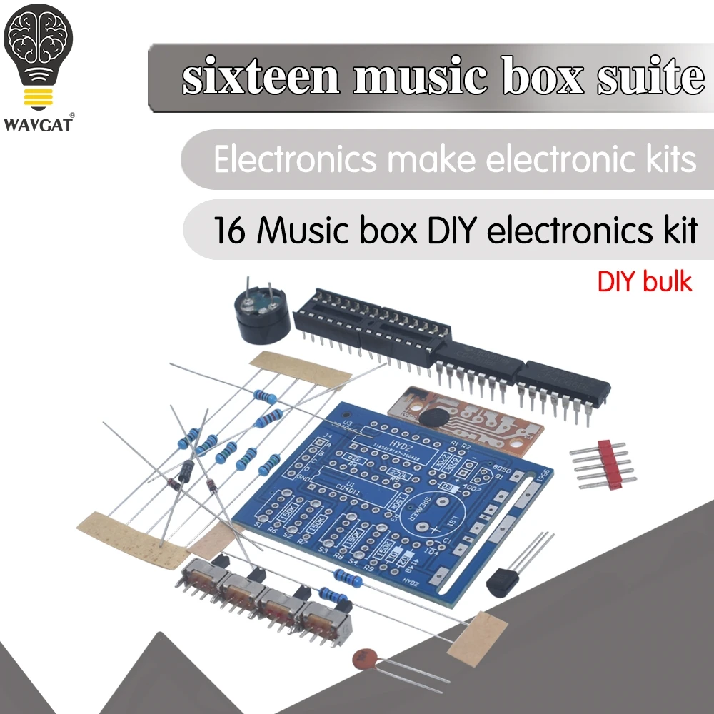 16-Music-Sound-Box-BOX-16-Board-16-Tone-Electronic-Module-DIY-Kit-Parts ...