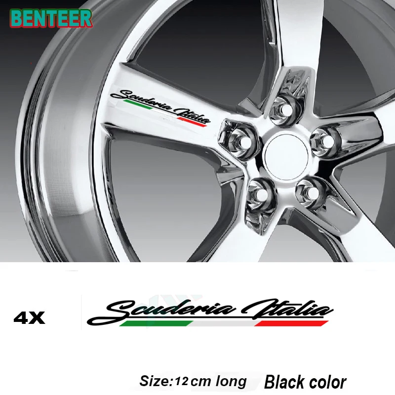 4pcs-Scuderia-Italia-Car-Rim-Sticker-For-Fiat-500-Abarth-595-695-Side ...