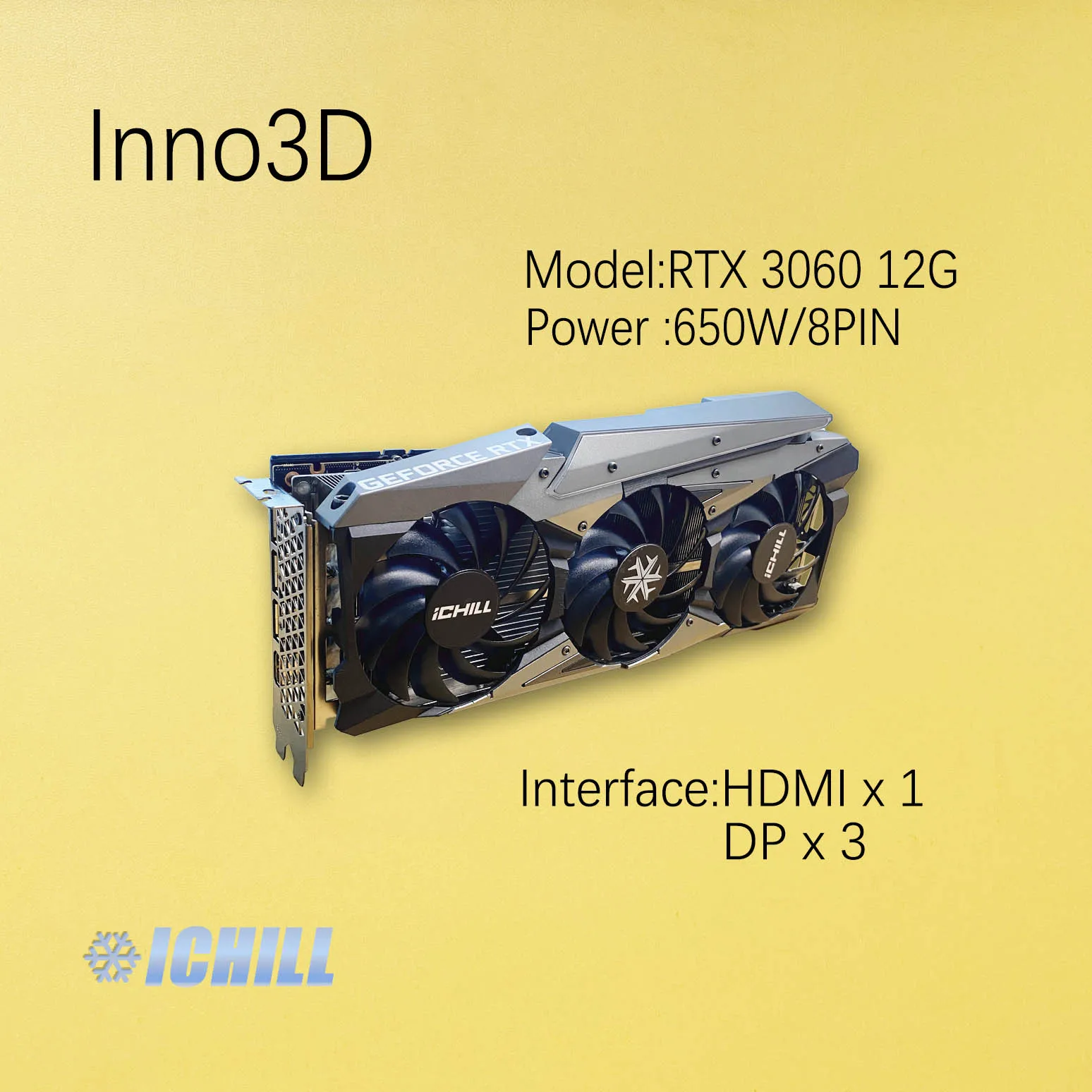 INNO3D ICHILL RTX 3060 12G RTX3060TI 8G RTX3070 그래픽 카드 3090 - 티몬