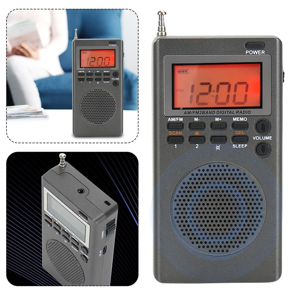 Radio-de-emergencia-al-aire-libre-AM-FM-port-til-reloj-despertador ...