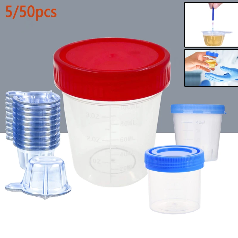 5 100pcs Urine Collection Sample Bottle Container Specimen Cup sample ...