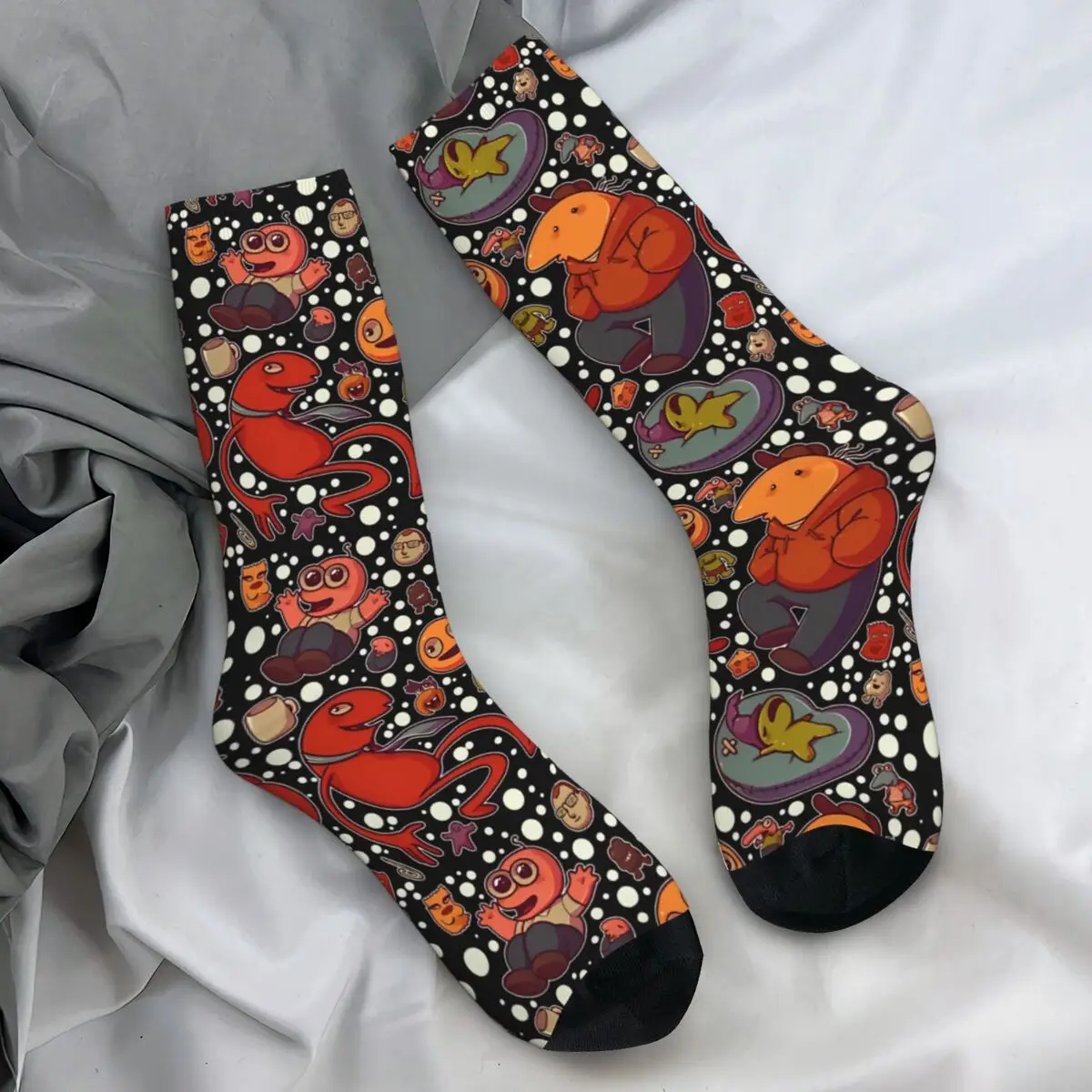 Smiling Friends Socks Gwimbly Funny Stockings Women Men Breathable ...