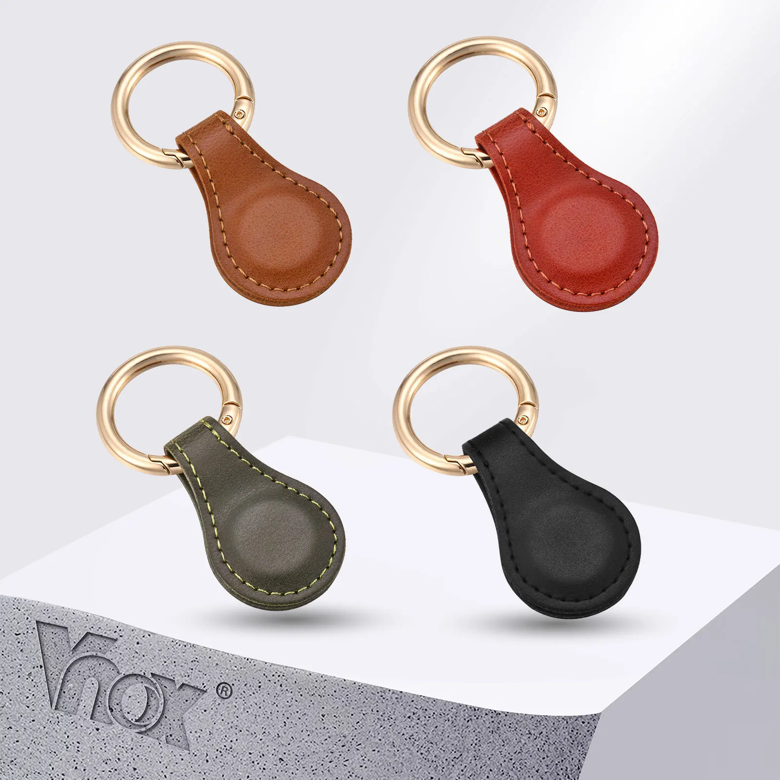 Vnox-Attractive-Bookmark-Keychain-Waterdrop-Shaped-PU-Leather-Bookmarks ...