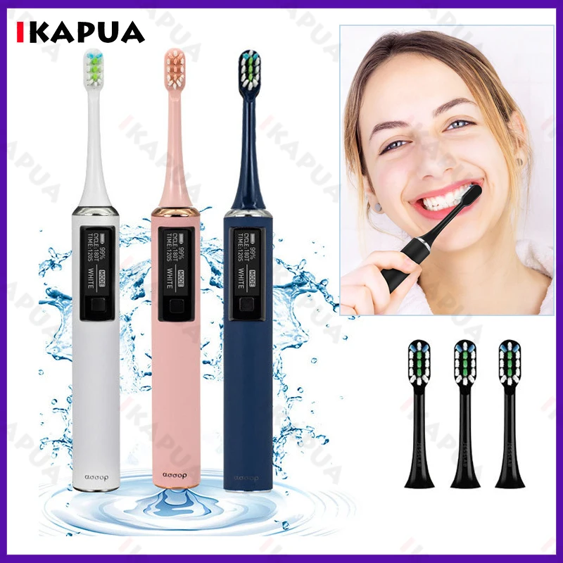 Screen-Sonic-Electric-Toothbrush-IPX7-Waterproof-5-Mode-Adult-Sonic ...
