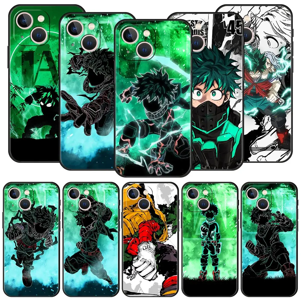 Deku-Funda de teléfono My Hero Academia para iPhone, carcasa de ...