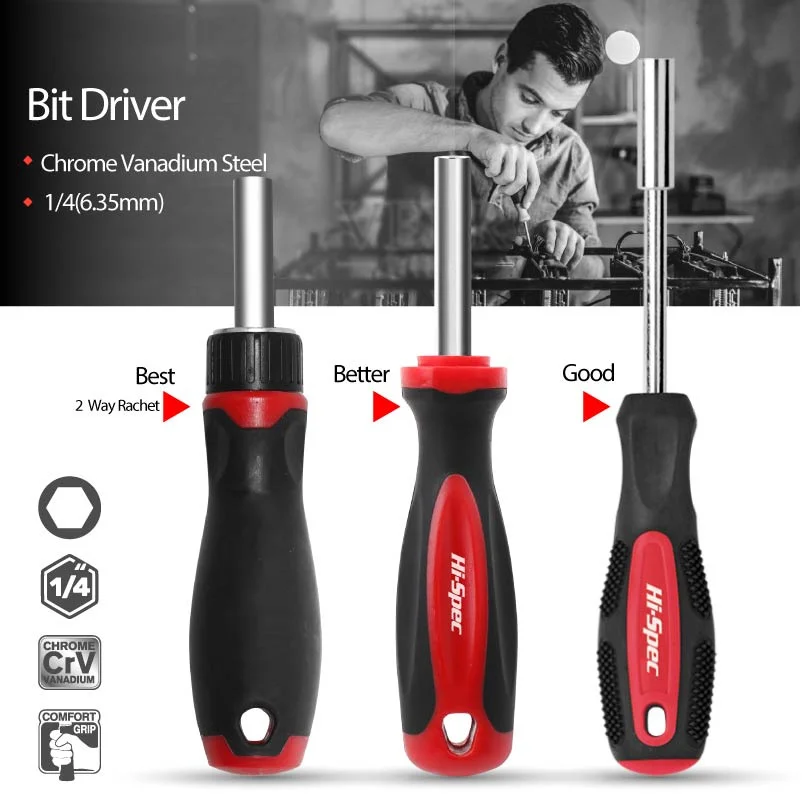 1-4-inch-Ratchet-Screwdriver-Bit-Holder-Magnetic-Bit-Driver-Repair ...