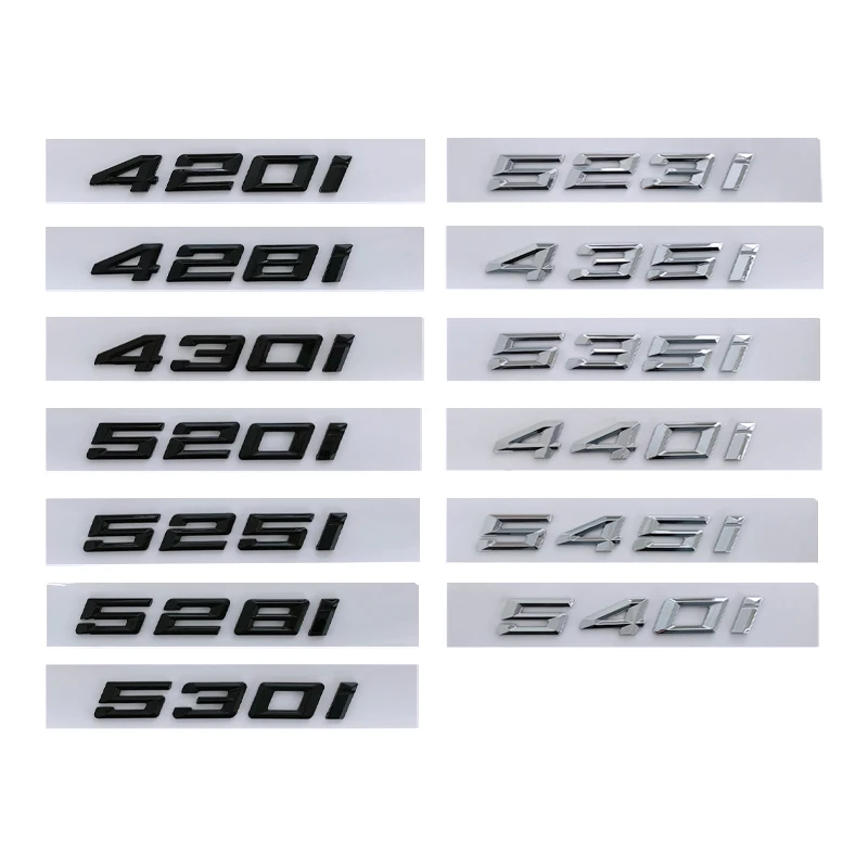3d Car Letters Sticker For BMW 420i 428i 430i 435i 520i 523i 525i 528i ...