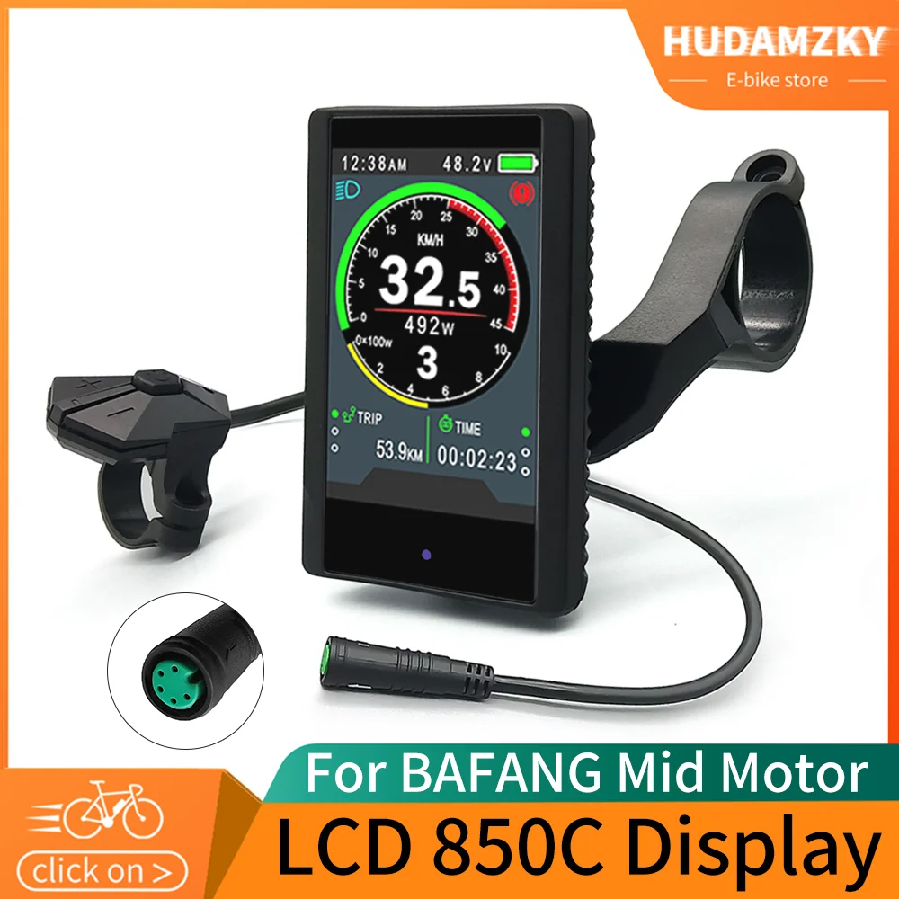 BAFANG-850C-Display-LCD-Colour-Screen-for-BBS01-BBS02-BBSHD-with-5-Pin ...