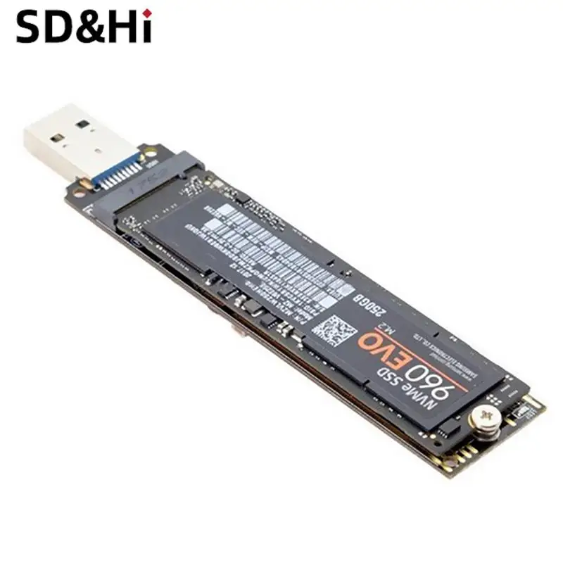 M.2 USB 3.1 SSD 어댑터, M.2 NVME PCIe SATA 듀얼 프로토콜, RTL9210B SSD 보드, 2230 ...