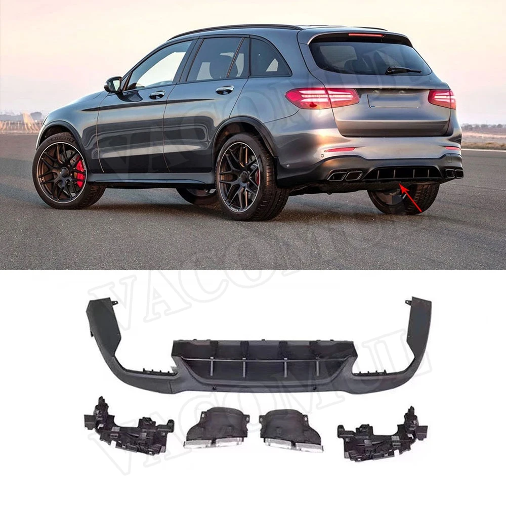 VACOMUL-PP-Rear-Diffuser-with-Exhaust-Tips-for-Mercedes-Benz-GLC-X253 ...