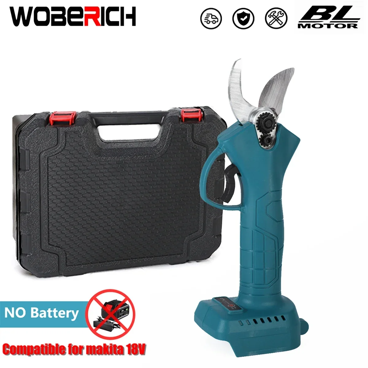 4-Gear-Cordless-Electric-Pruner-Rechargeable-Pruning-Shear-Efficient ...