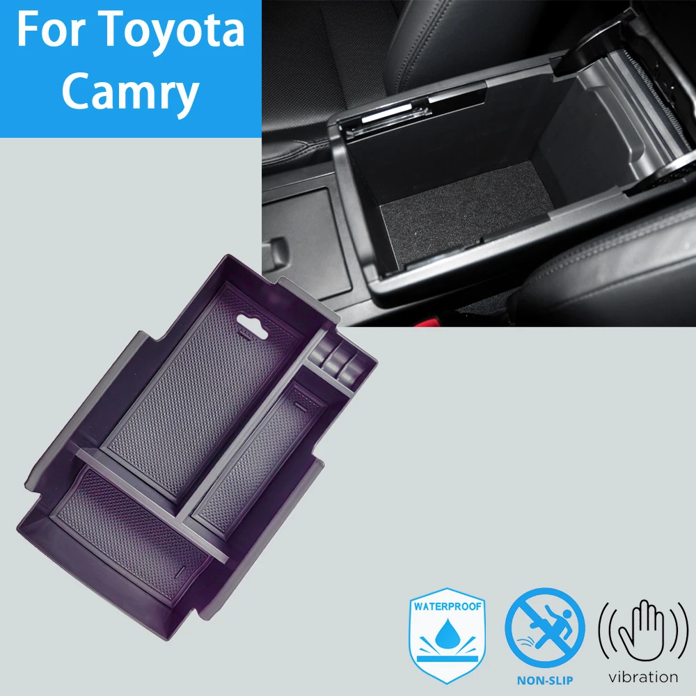 For Toyota Camry XV50 2012 2013 2014 2015 2016 2017 Car Armrest Storage ...