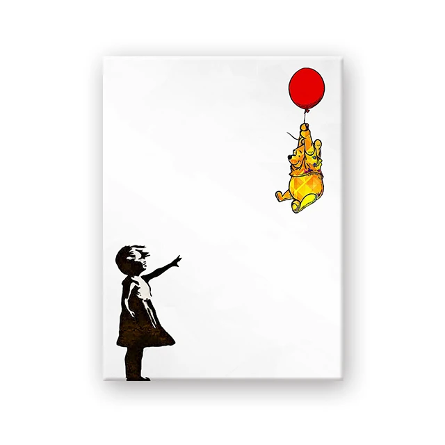 Winnie The Pooh With Red Balloon