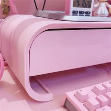 Pink Desk Accessories | Shelf Organizer Desk | High Pink Shelf Desk ...