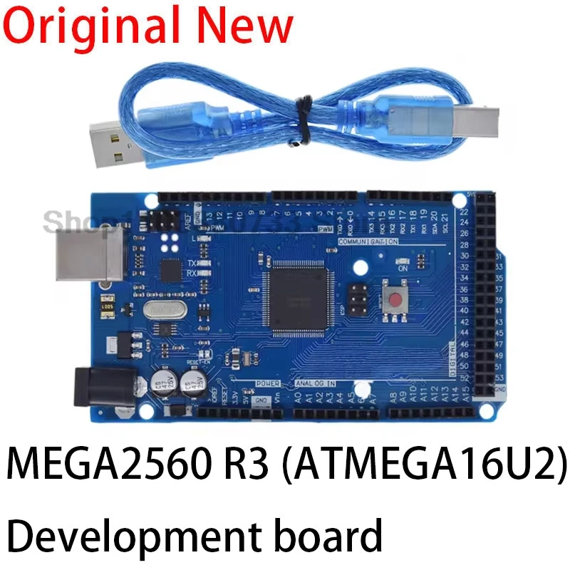 MEGA2560 MEGA 2560 R3 (ATmega2560-16U2) AVR USB Board Development Board MEGA2560 For Arduino ...