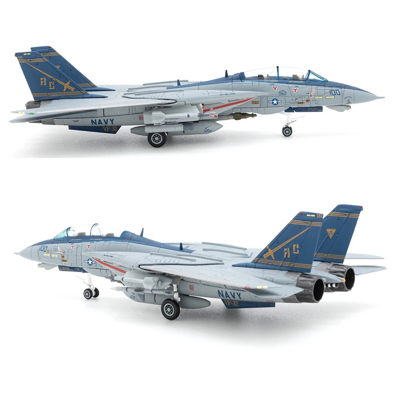 Diecast S14 1/144 Scale Tomcat F14 US Navy F-14โลหะสำเร็จรูปเครื่องบิน ...