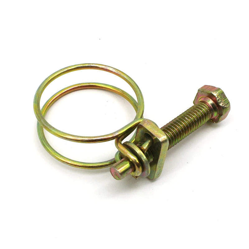 10Pcs-Adjustable-Pipe-Clamp-Double-Wire-Hose-Clip-Plumbing-Fastener ...