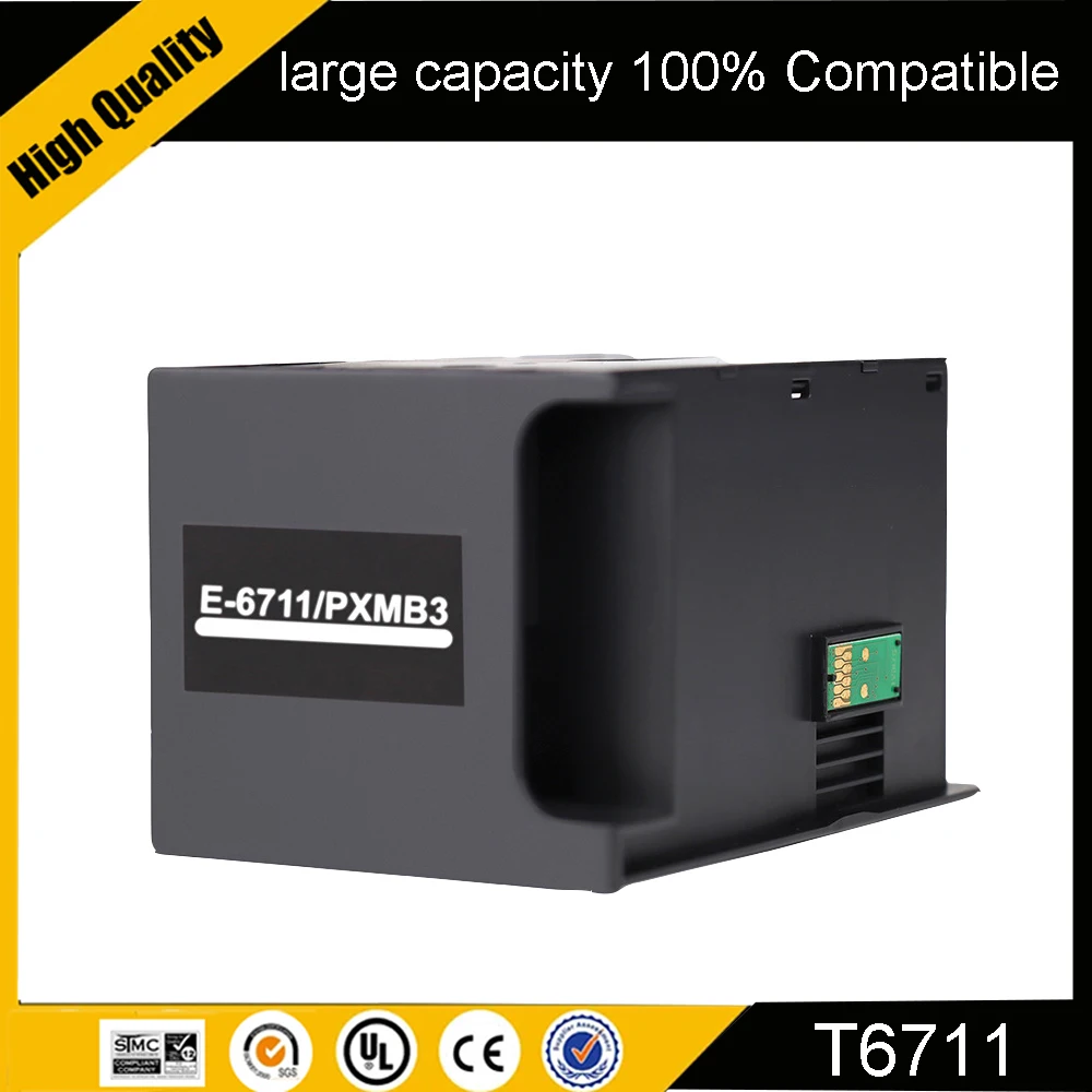 1PCS T6711 L1455 Ink Maintenance Box for EPSON WF 7610 7620 7720 7110 ...