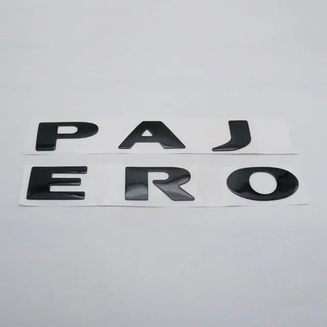 For Pajero Emblem Car Sticker Auto Accessories Front Hood Chrome Silver ...