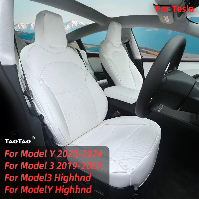 13PCS Full Set Car Seat Covers For 2020-2025 Tesla Model 3 Y 5 Seat ...