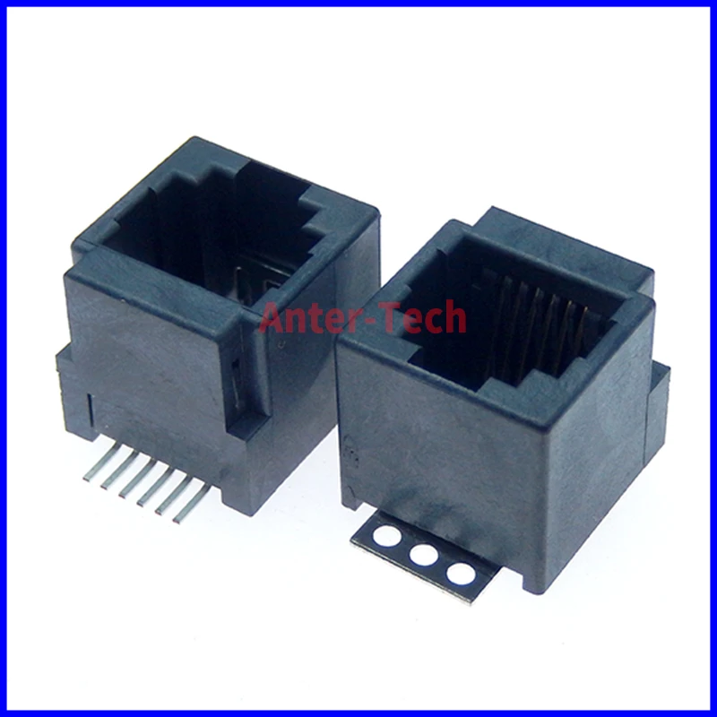 1Pcs-RJ12-6P6C-RJ11-6PIN-PCB-Mount-Telephone-Modular-Connector-Socket ...