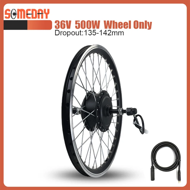 Electric Bicycle Conversion Kit 36V 48V 500W Rear Rotate Hub motor ...