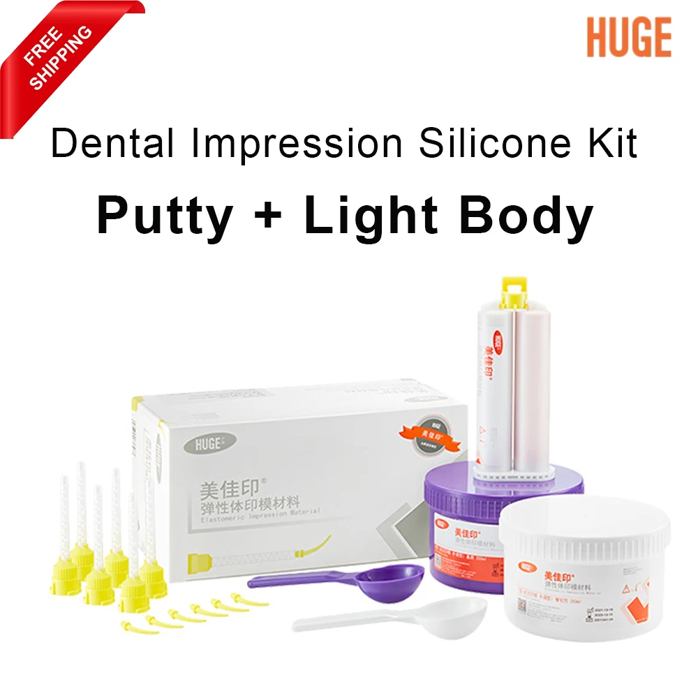 Light-And-Heavy-Body-Dental-Impression-Kit-Putty-Silicone-Material ...
