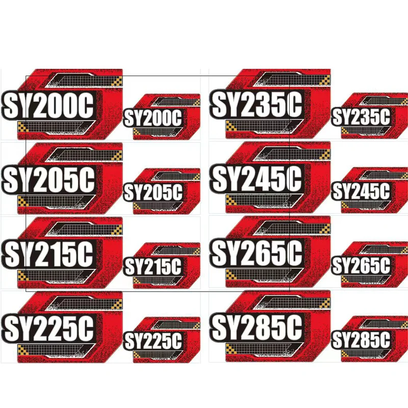 For-Sany-Excavator-Supplies-Country-Four-Latest-Excavator-Sticker-SY60C ...