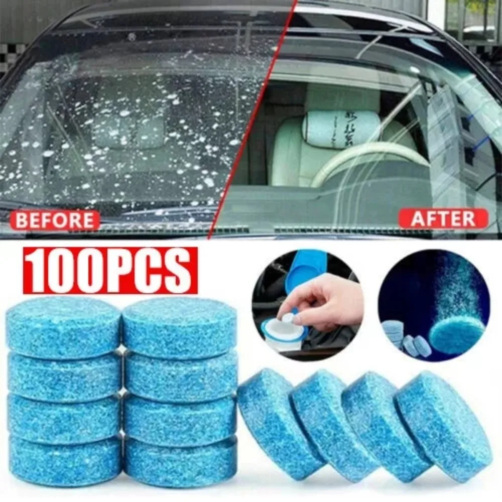 100-10pc-Solid-Cleaner-Car-Windscreen-Cleaner-Effervescent-Tablet-Auto ...