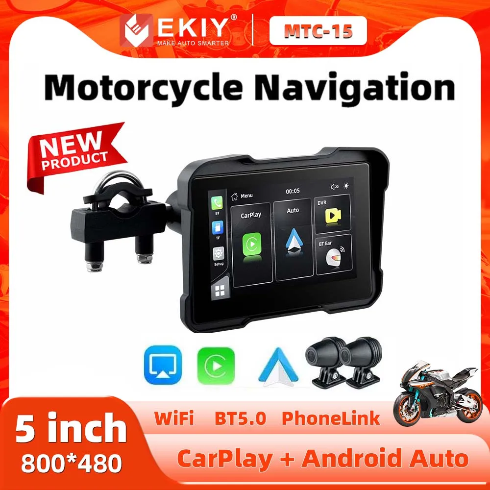 EKIY5inch-MTC15-Motorcycle-Screen-Carplay-Moto-Navigation-Waterproof ...